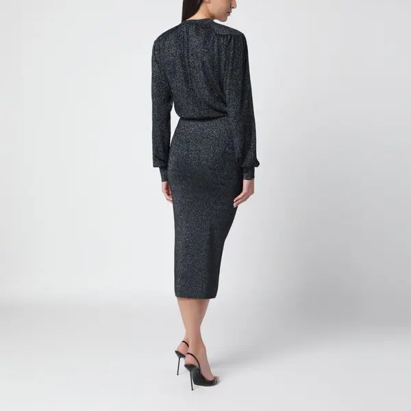 Isabel Marant Étoile Lurex Jersey Midi Dress - Black