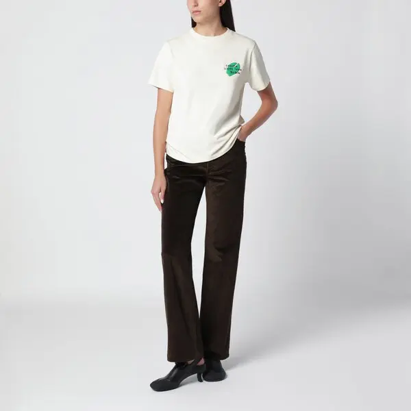 Loewe Ecru Cotton T-shirt