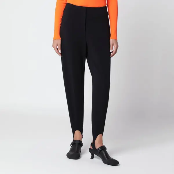 Loewe Stretch Wool-blend Trousers - Black