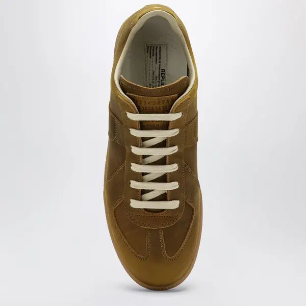 MAISON MARGIELA Replica Leather Sneakers - Beige