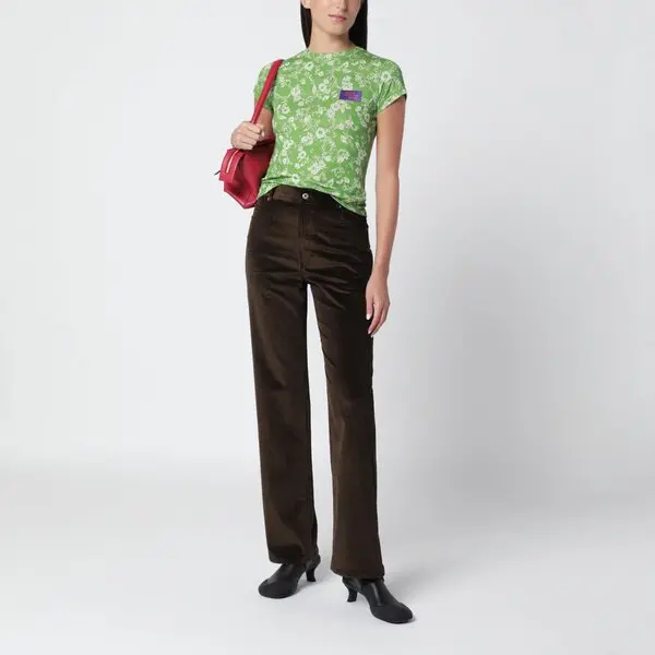 Loewe Cotton Corduroy Trousers - Brown