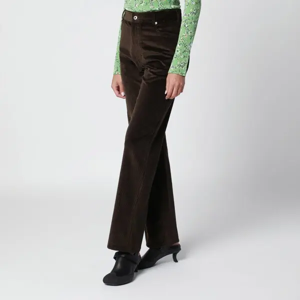 Loewe Cotton Corduroy Trousers - Brown