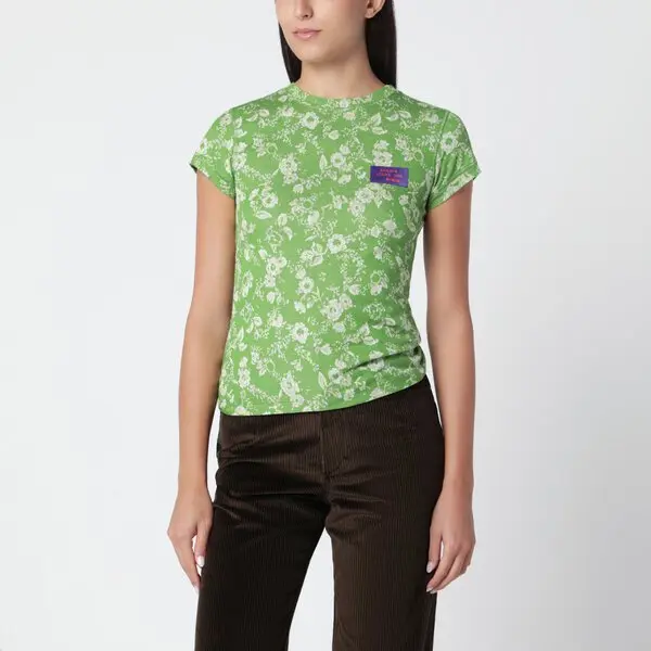Loewe Slim T-shirt With Floral Jacquard Pattern
