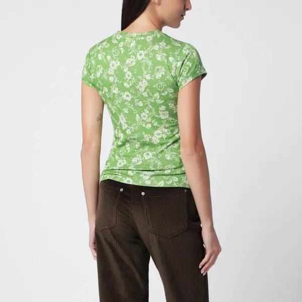 Loewe Slim T-shirt With Floral Jacquard Pattern