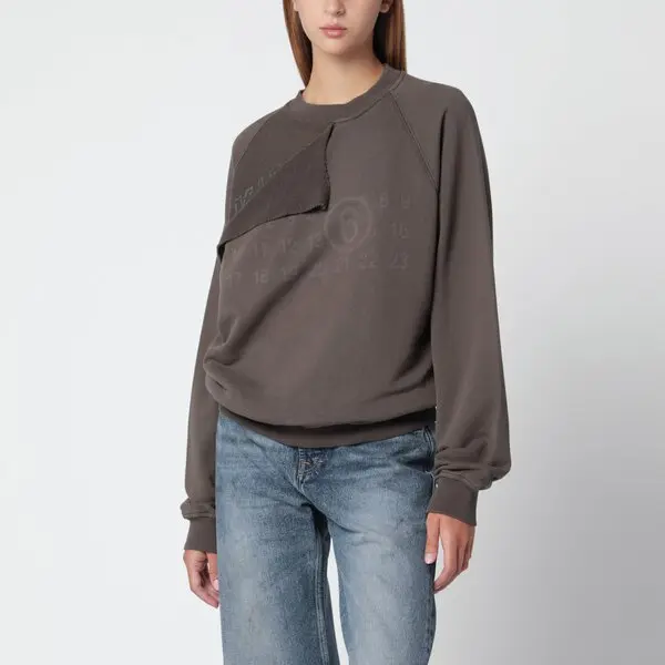MAISON MARGIELA Gray Trompe L'oeil Cotton Sweatshirt