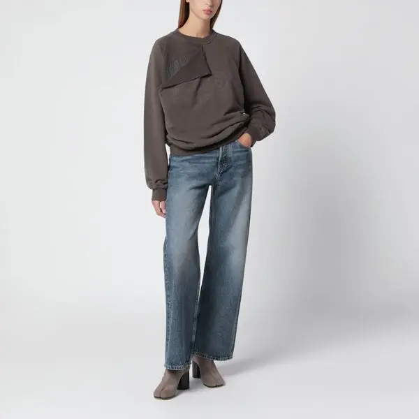 MAISON MARGIELA Gray Trompe L'oeil Cotton Sweatshirt