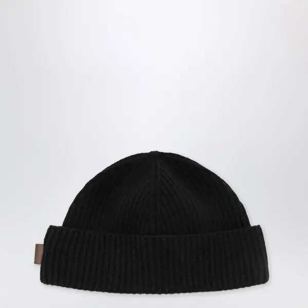 AMI Paris Ribbed Wool Beanie