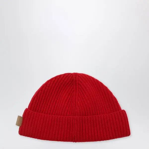 AMI Paris Ruby Ribbed Wool Beanie