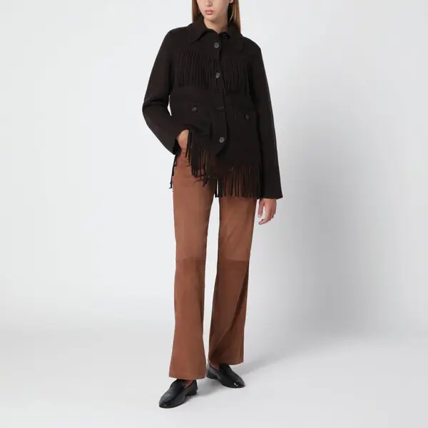 Guest In Residence Western Fringe Jacket - Brown