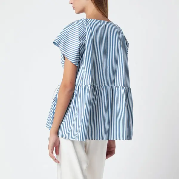 Max Mara Blueette Cotton Poplin Blouse