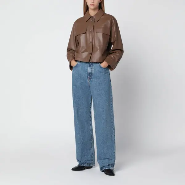 Max Mara Nappa Leather Jacket - Brown
