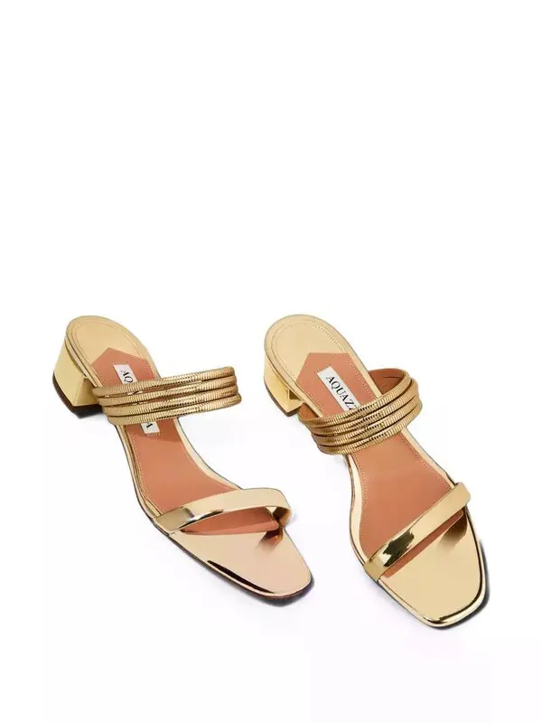AQUAZZURA Collier Sandal 35 - Gold