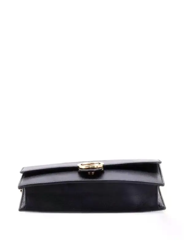 Gucci Interlocking Wallet On Chain Leather Crossbody Bag