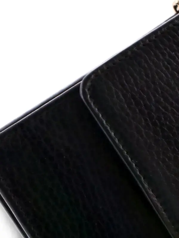 Gucci Interlocking Wallet On Chain Leather Crossbody Bag
