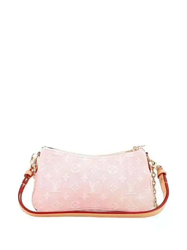 LOUIS VUITTON Liv Pochette Monogram Denim Shoulder Bag - Pink