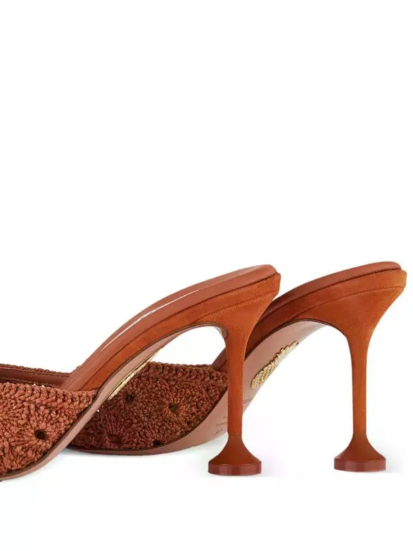 AQUAZZURA Loom Mules 85 - Orange