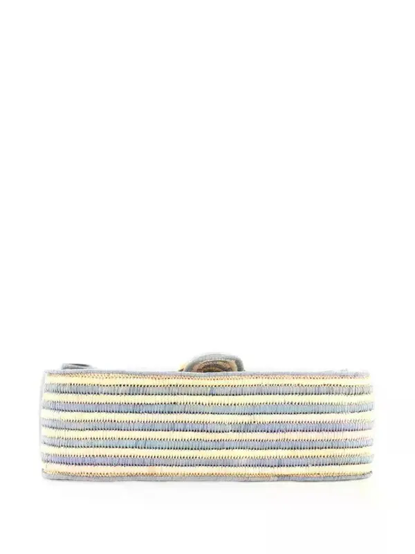 Gucci Gg Marmont Flap Bag Woven Raffia Small Shoulder Bag