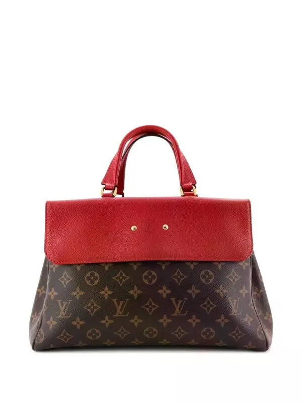 LOUIS VUITTON Venus Handbag Monogram Canvas And Leather Satchel - Red
