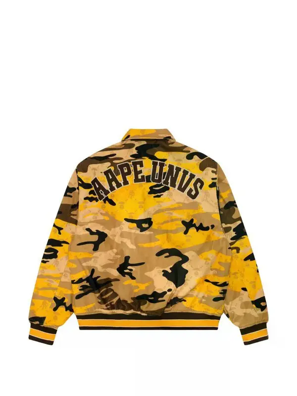 AAPE BY *A BATHING APE Aapeunvs Camouflage-print Bomber Jacket - Yellow