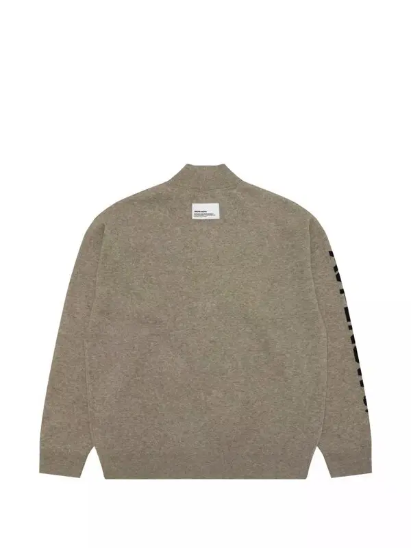 AAPE BY *A BATHING APE Aapenow Logo-print Half-zip Sweater - Grey