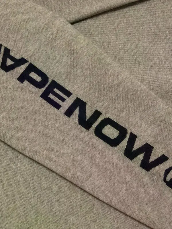 AAPE BY *A BATHING APE Aapenow Logo-print Half-zip Sweater - Grey