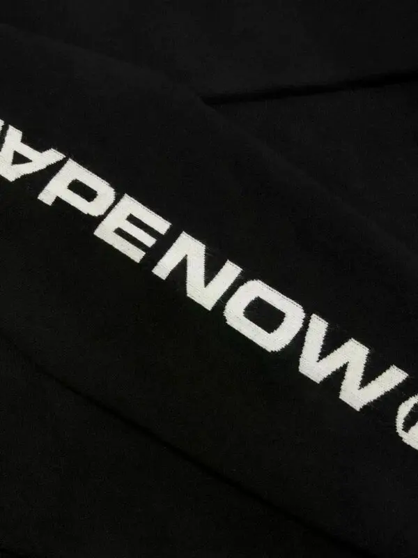 AAPE BY *A BATHING APE Aapenow Half-zip Logo-print Sweater - Black
