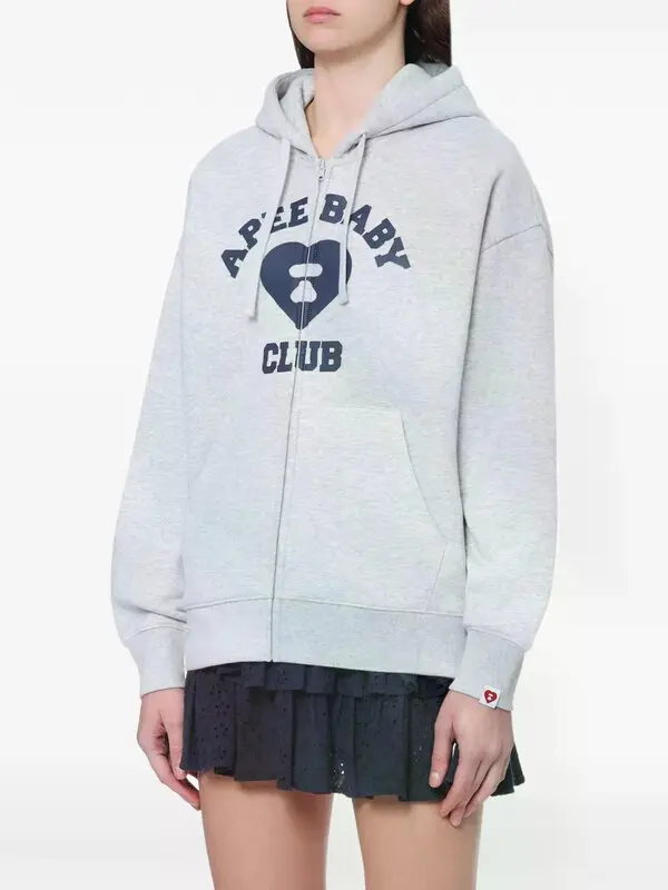 AAPE BY *A BATHING APE Logo-print Zip-up Hoodie