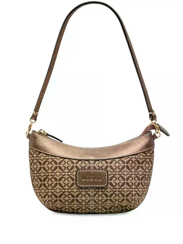 Loewe 2007 Anagram Canvas Shoulder Bag