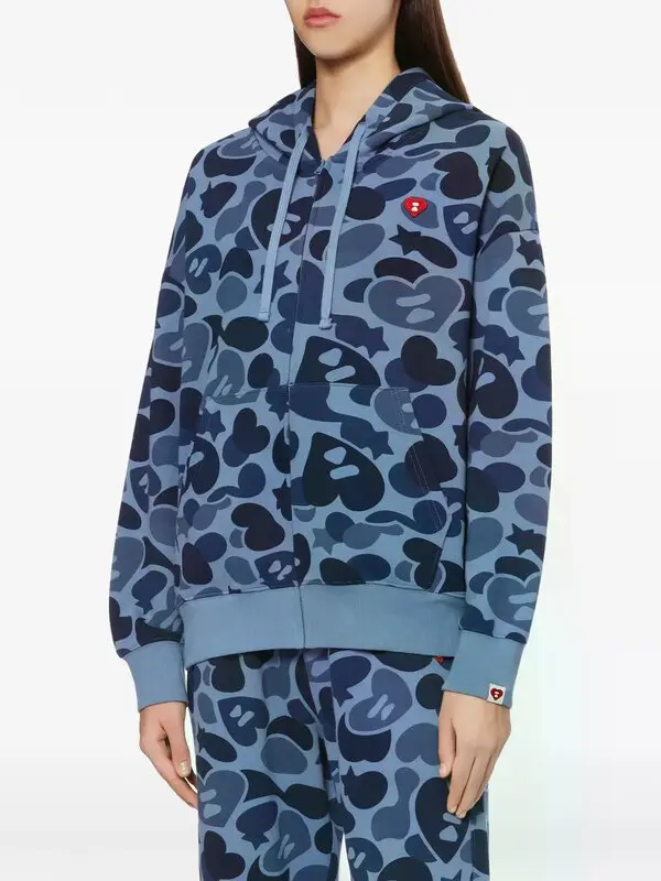 AAPE BY *A BATHING APE Heart-camouflage Hoodie