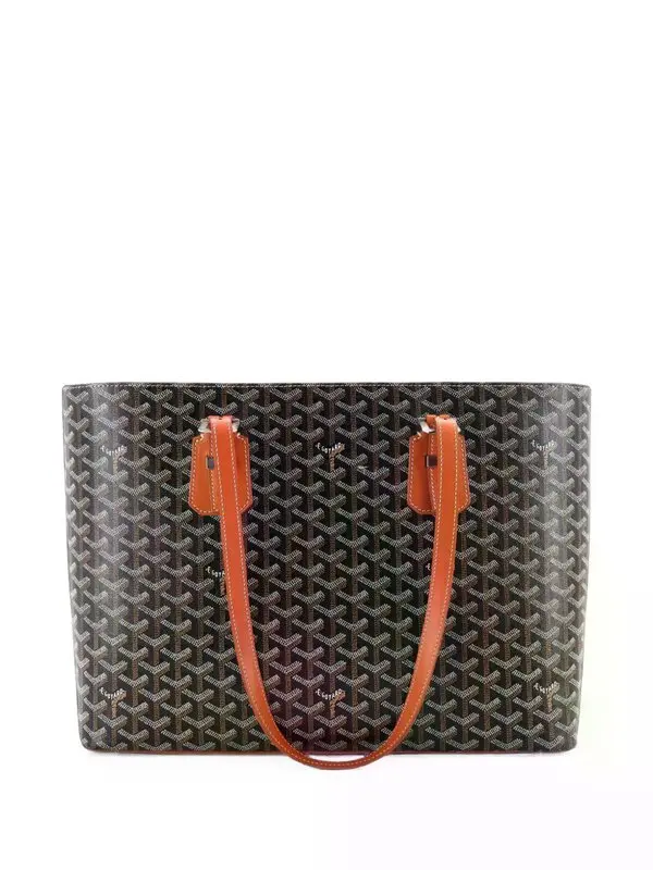 Goyard Okinawa Bag Coated Canvas Gm Satchel - Brown