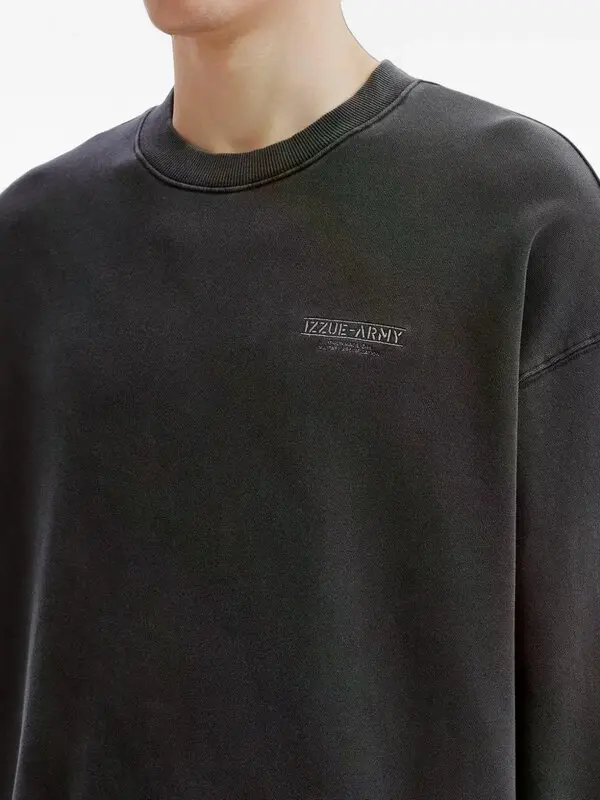 Izzue Embroidered Map-print Sweater