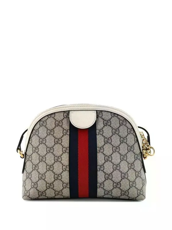 Gucci Ophidia Dome Gg Coated Canvas Small Shoulder Bag