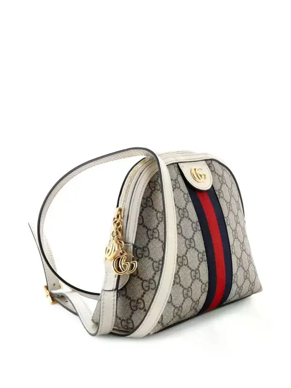 Gucci Ophidia Dome Gg Coated Canvas Small Shoulder Bag