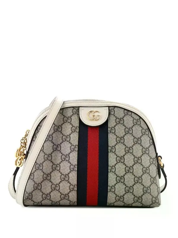 Gucci Ophidia Dome Gg Coated Canvas Small Shoulder Bag - Neutrals