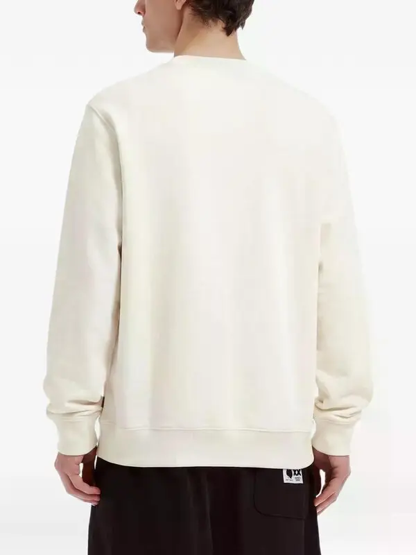 FINGERCROXX Graphic-print Cotton Sweatshirt - Neutrals