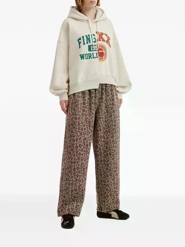 FINGERCROXX Graphic-print Asymmetric Hoodie