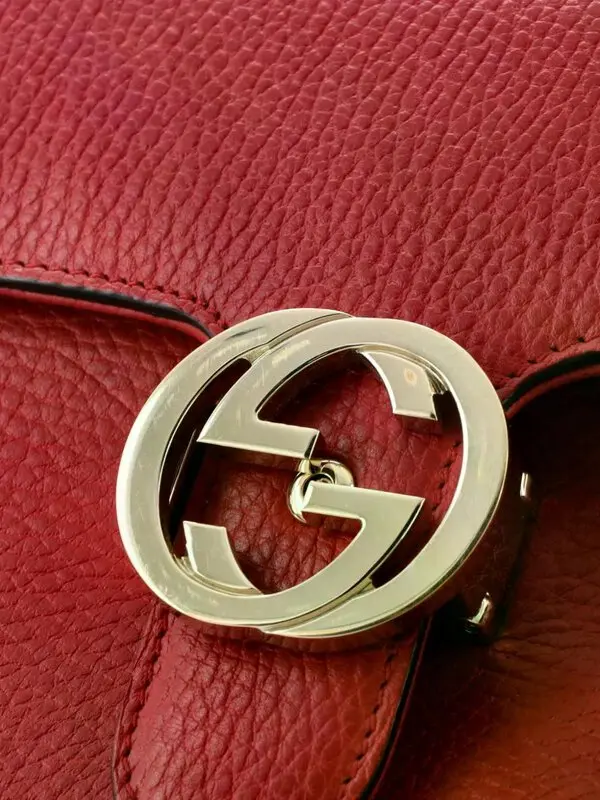 Gucci Interlocking Leather Small Shoulder Bag