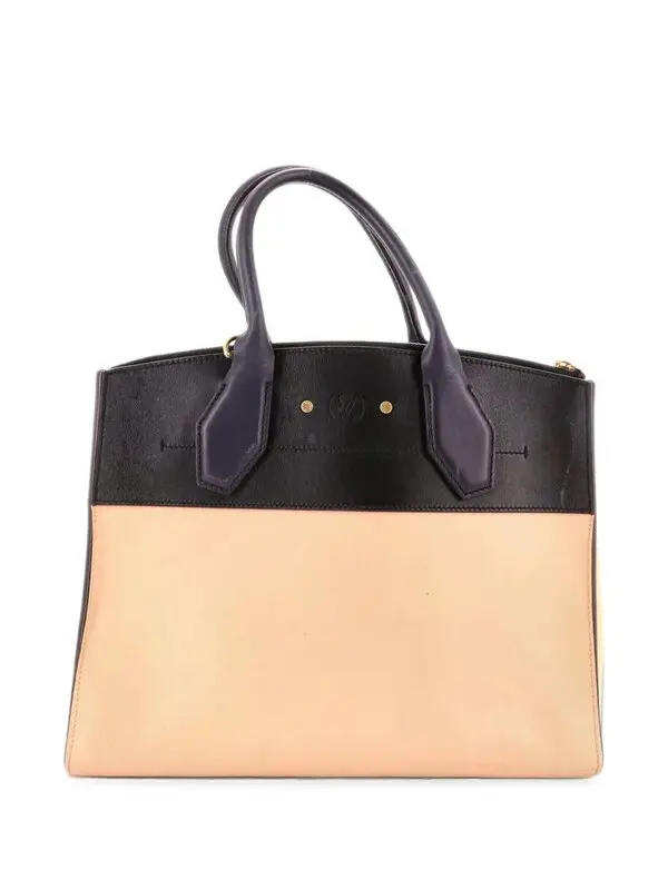 LOUIS VUITTON City Steamer Handbag Leather Mm Tote Bag - Multicolour