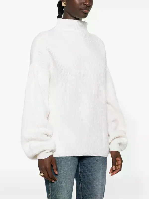 ELY ELY Ribbed-knit High-neck Sweater