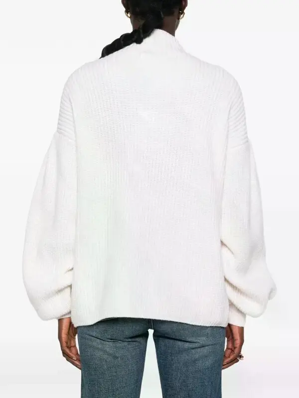 ELY ELY Ribbed-knit High-neck Sweater