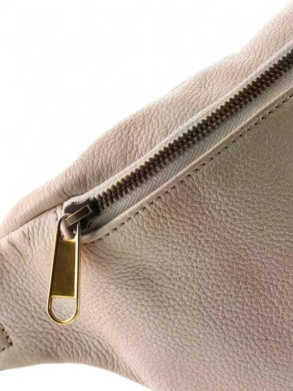 Gucci Logo Printed Leather Medium Belt Bag - White