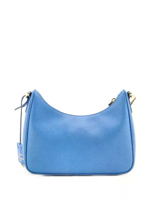 Prada Re-edition 2005 Shoulder Bag Saffiano Leather Small Crossbody Bag - Blue