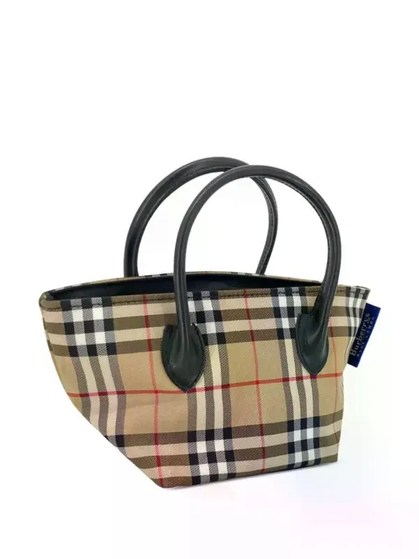 Burberry 20th Century House Check Canvas Handbag