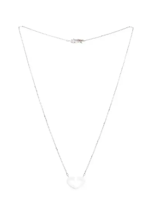 Cartier C Heart De Pendant 18k White Gold Necklace