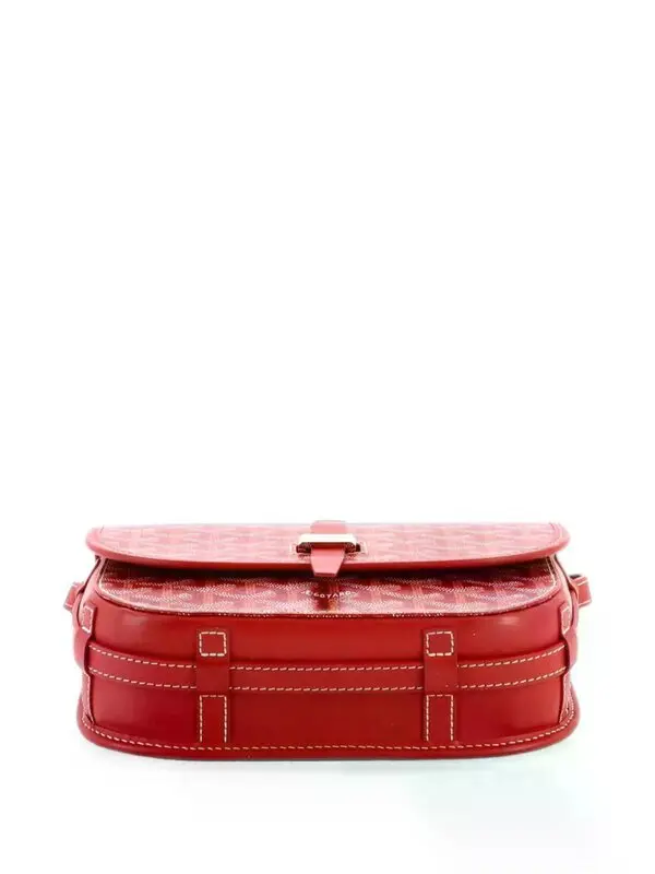 Goyard Belvedere Ii Messenger Bag Coated Canvas Pm Crossbody Bag - Red
