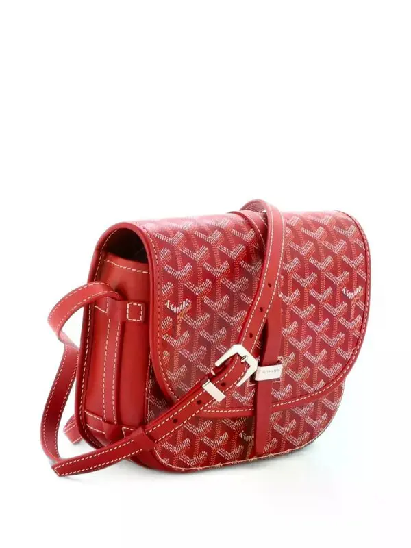 Goyard Belvedere Ii Messenger Bag Coated Canvas Pm Crossbody Bag - Red