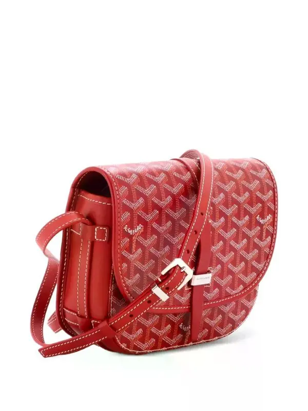 Goyard Belvedere Ii Messenger Bag Coated Canvas Pm Crossbody Bag - Red