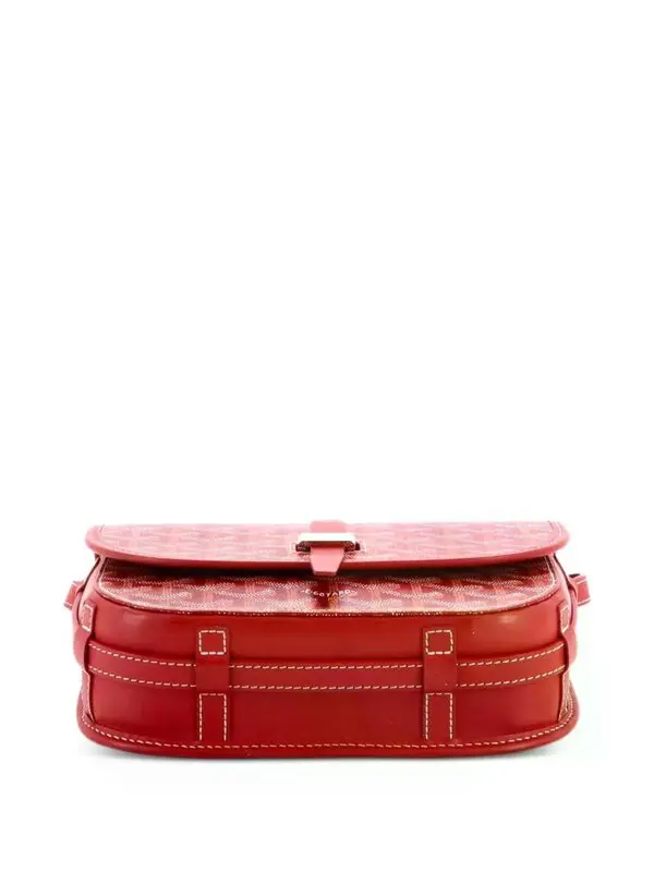 Goyard Belvedere Ii Messenger Bag Coated Canvas Pm Crossbody Bag - Red