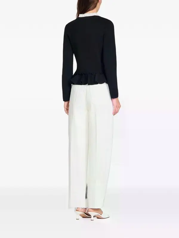 Sandro Victorian Collar Cardigan
