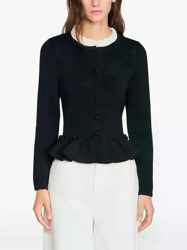 Sandro Victorian Collar Cardigan